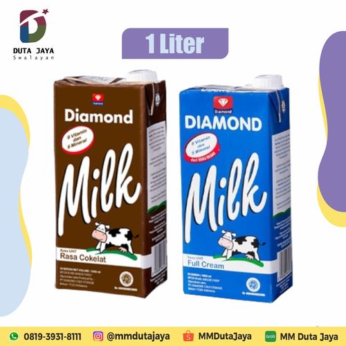 Jual Susu UHT 1 Liter Diamond Cair Cokelat, Full Cream 1000 ML - Full ...