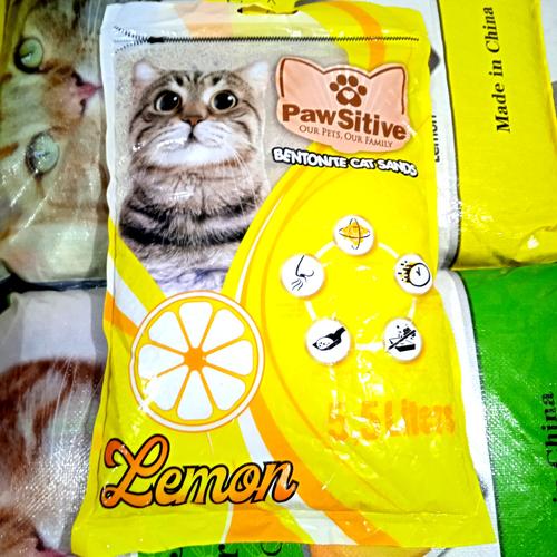 Jual Pasir Kucing Gumpal Pawsitive 5,5 Liter - Lemon GO-JEK - Kota ...