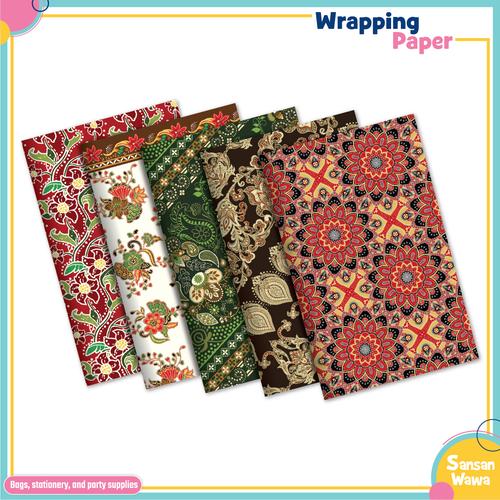 Jual Kertas Kado Sansan Wawa - Motif Batik Isi 5 Pcs / Motif - 5880 ...