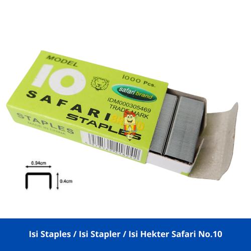 Promo Isi Staples / Isi Stapler / Isi Hekter Safari No.10 - Kota ...
