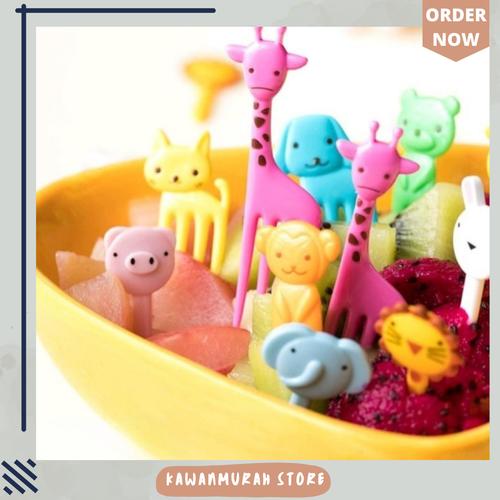 Jual Tusuk Bento Karakter Binatang Lucu 5 Pcs / Food Picks Animals ...