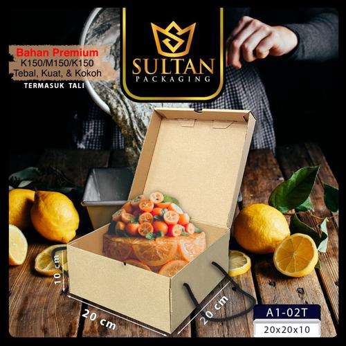 Jual Cake Box - Dus Kue - Kotak Kue - Kotak Corrugated - Kotak - 20X20X10+TALI - Jakarta Utara ...