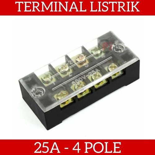 Jual Terminal Block 25A 4P 600V Terminal Kabel Listrik Blok 2504 - Kota Medan - Pi Toserba ...