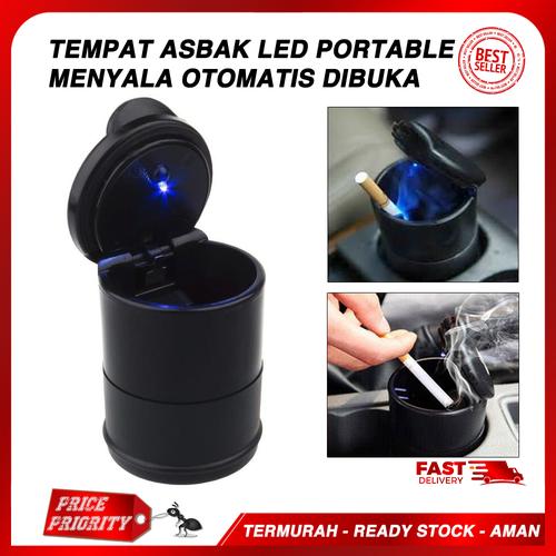 Jual Asbak Mobil Tempat Abu Rokok Lampu LED Ashtray Cup Car - Jakarta ...
