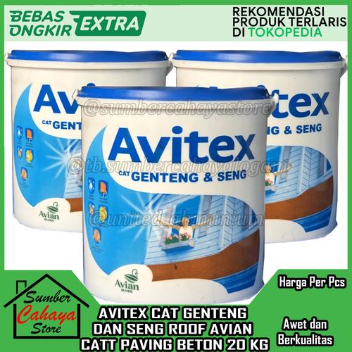 Promo Cat Genteng Avitex Roof Tinting 20 Kg Galon Catt Cet Genting Seng ...