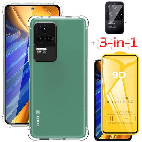 Jual PAKET 3in1 Xiaomi Poco F4 5G Case Bening Tempered Glass Camera ...
