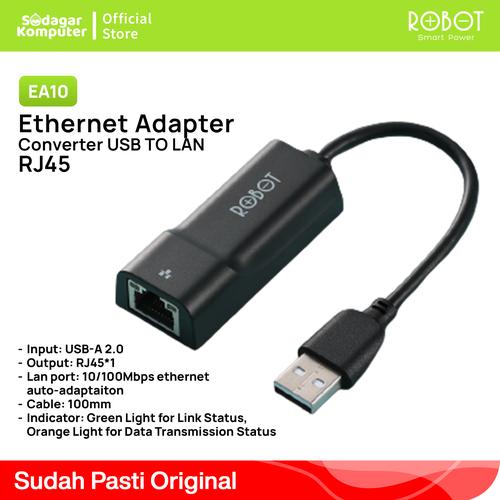 Jual Robot EA10 USB Ethernet Adapter USB 2.0 to 10/100 Network RJ45 LAN ...