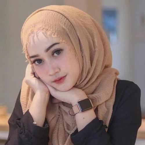 Jual Hijab Jilbab PASHMINA CRINKLE Premium Shawl FULL kerudung ORI ...