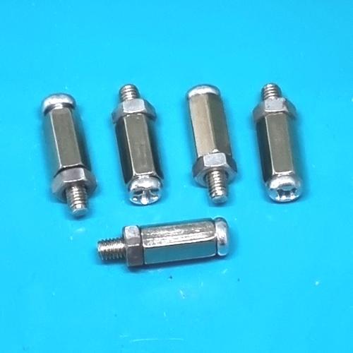 Jual M3 10mm + 6mm Spacer Tiang PCB Silver + Mur Nut Baut Screew JP3 ...