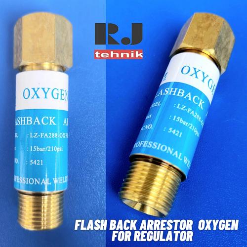 Jual Flashback Arrestor Oxygen Flash Back For Regulator Oxygen Biru 3/8 ...