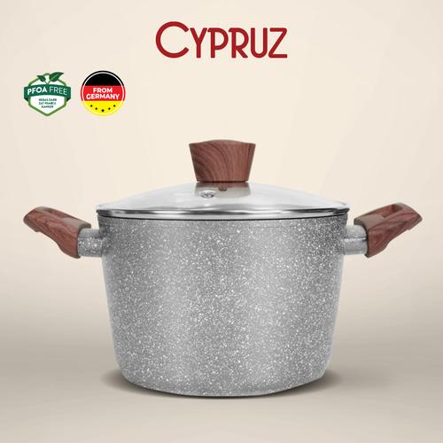 Promo Cypruz Grey Marble High Casserole Pan / Panci Anti Lengket ...