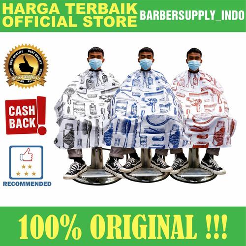 Jual CAPE / KEP / KAIN KIP CUKUR BARBER SALON MOTIF ALAT CUKUR CLASSIC ...