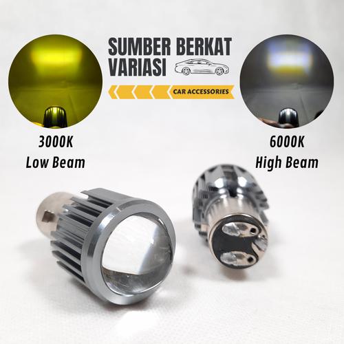 Jual Lampu Motor H6 Bohlam Laser LED 2 Warna High Low - BA20D - Kota ...