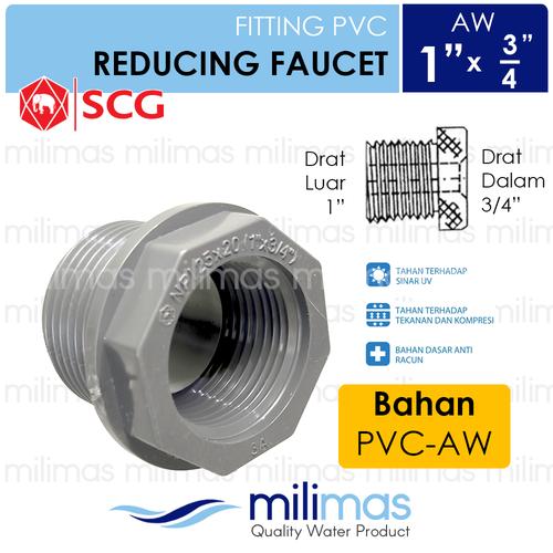 Jual SCG - Reducing Faucet Socket AW Uk.1" x 3/4"-Verlup Ring-Bushing ...
