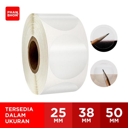 Jual Sticker Segel Transparan 2.5cm Stiker Bening Bulat Lingkaran Kue ...