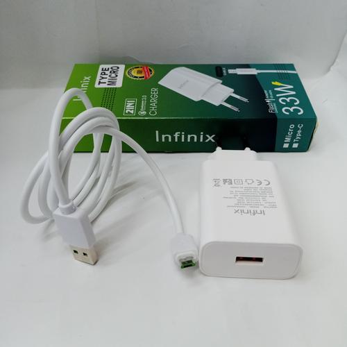 Jual CHAGER FAST CHARGING INFINIX MIRRO & TIPE C 33 WATT ORIGINAL - PTH ...
