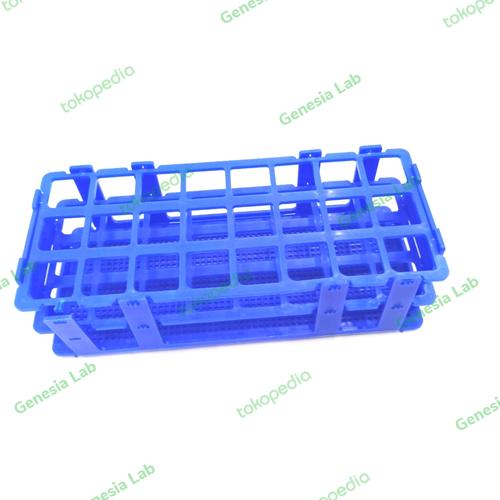 Jual Rak Tabung Plastik Biru Test Tube Rack Dia Tube 16 20 25 30 mm ...