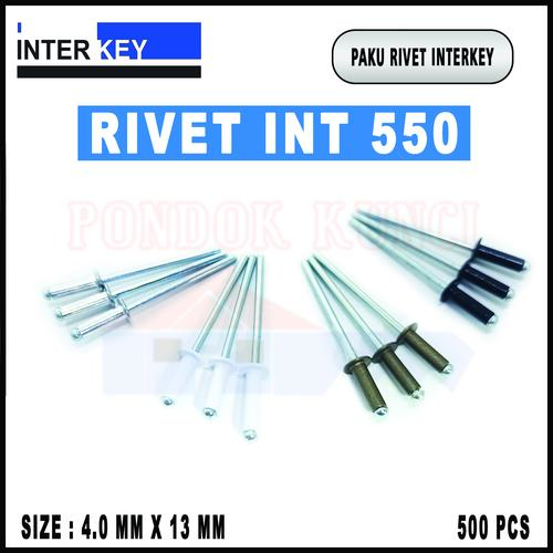 Jual Blind Rivet Paku Rivet Warna Interkey 550 (4.0 MM X 13 MM) 500 Pcs ...