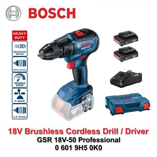 Jual Bosch GSR 18V-50 Cordless Drill / Driver 13mm Professional ...