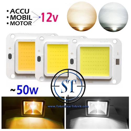 Jual Kotak LED COB 50W DC 12-24V High Power Led Lampu Sorot Motor Mobil ...