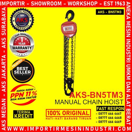 Jual Manual Takel 5 Ton x 3 meter Alat Angkut Barang / Chain Hoist ...