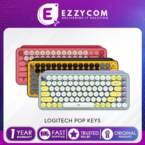 Promo Logitech Keyboard Mechanical POP Keys Emoji - Wireless Bluetooth ...