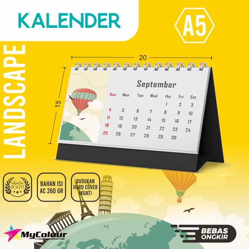 Jual Kalender meja custom | Kalender duduk custom - PORTRAIT LINEN ...