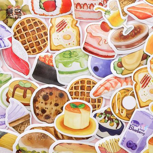 Jual Yammy Food Sticker Dekorasi Untuk Scrapbook Jurnal - Matcha Cake ...