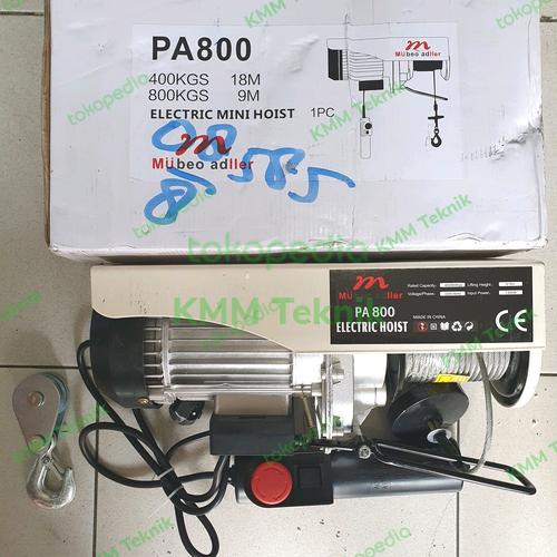 Jual MINI ELECTRIC HOIST 800 KG TAKEL LISTRIK PA 800 9/18 METER 800KG ...
