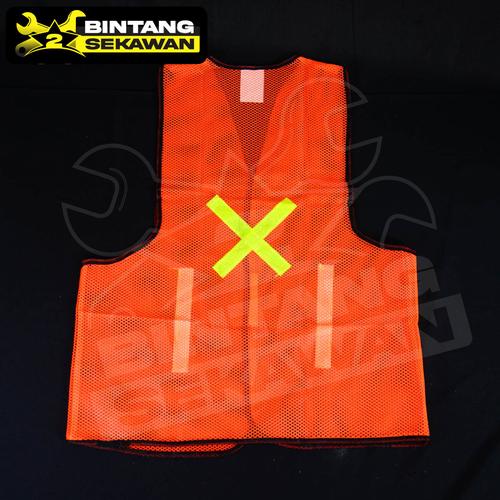 Jual Rompi Proyek Jaring V Pro Orange / Oren Reflector Safety Vest ...