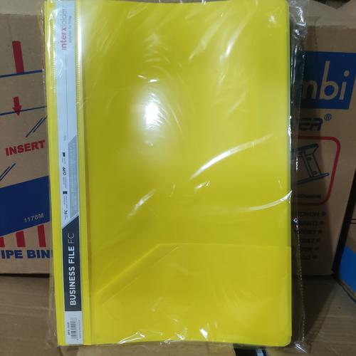 Jual Business File Folder F4 Folio map tulang plastik kuning - Jakarta ...