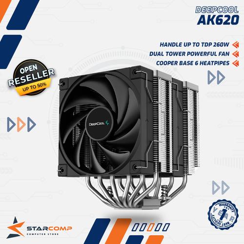 Promo DEEPCOOL AK620 Heatsink CPU Cooler Dual Tower Deep Cool AK 620 ...