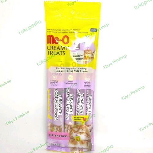 Jual Meo Me-O Creamy Treats Snack Kucing Kitten Rasa Tuna With Goat ...