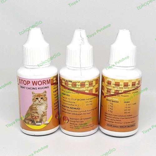 Jual Stopworm For CAT - Obat Cacing Kucing Stop Worm 30 Ml - Kota Depok ...