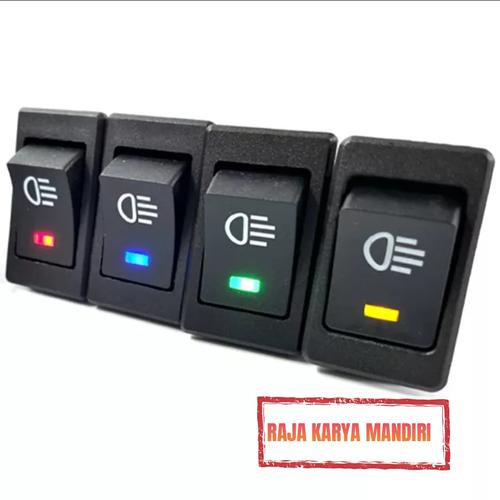 Jual Saklar Switch Fog Lamp Mobil 4 Pin 12V 35A LED Universal - Orange ...