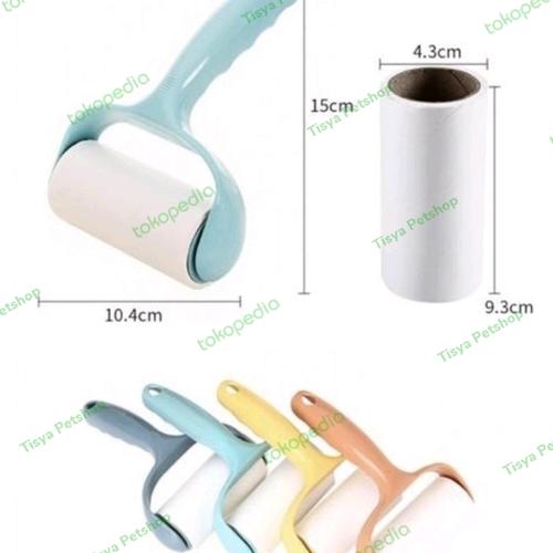 Jual Rol Kertas -Roller Alat Pembersih Bulu Kucing Anjing Sticky Lint ...
