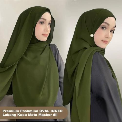 Promo Jilbab Pashmina Inner Ninja Aquina Instan Oval Lubang Telinga ...