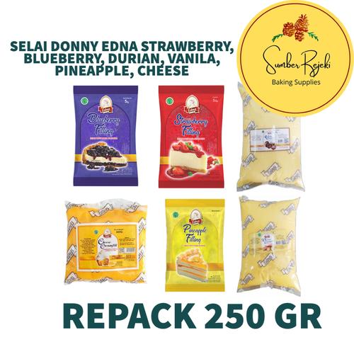 Jual Selai Edna Creamfill Durian dan Creamfill Vanila REPACK 250 GR ...