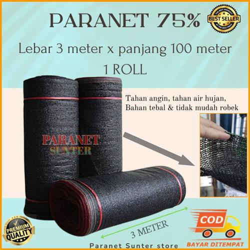 Jual Paranet 75% lebar 3 meter x panjang 100 meter | 1 Roll - Jakarta ...
