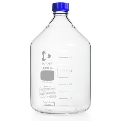 Jual Laboratory Bottle Botol Lab Laboratorium 5 ltr 5000 ml Duran Clear ...
