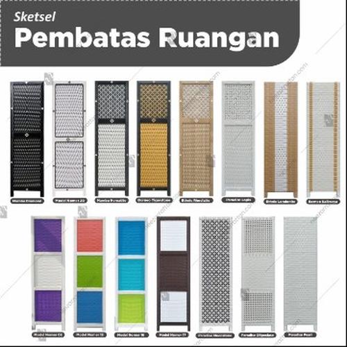 Jual TERLARIS Sketsel Rotan, Pembatas penyekat Partisi Ruangan ruang ...