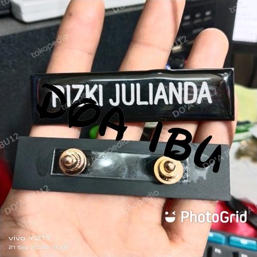 Jual name tag papan nama dada doff lapis-paku jambu - Jakarta Pusat ...