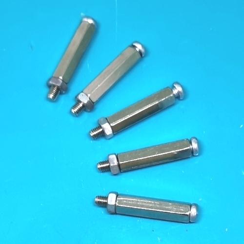 Jual Spacer M3 20mm + 5mm Tiang PCB Silver + Mur Nut Baut Screew JP3 ...