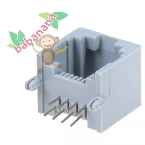 Jual Konektor RJ45 Unshielded Female 8P8C PCB 8 Pin LAN Plastik plastic ...