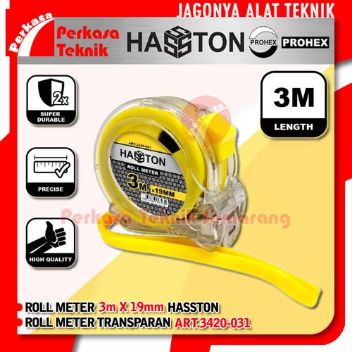 Jual Rol Meter / Meteran Transparan 3m x 19mm HASSTON PROHEX 3420-031 ...