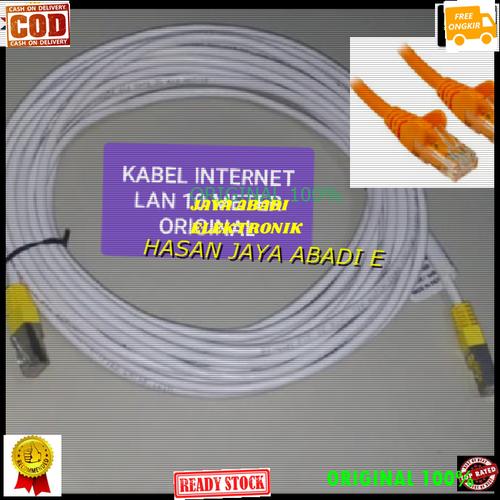 Jual ORIGINAL KABEL LAN RJ45 10 METER CAT5 UTP INTERNET WIFI HOTSPOT ...