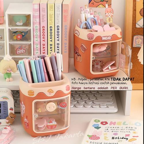 Jual Pen holder / Rak pulpen kosmetik / desk organizer / tempat alat ...