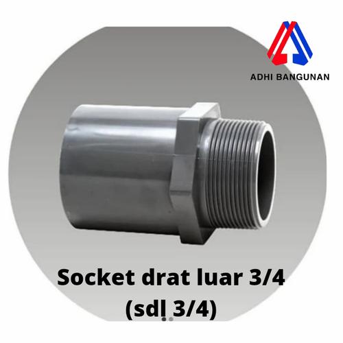 Jual sdl 3/4 inch (socket drat luar) fitting pvc - Kota Bandung - Adhi ...