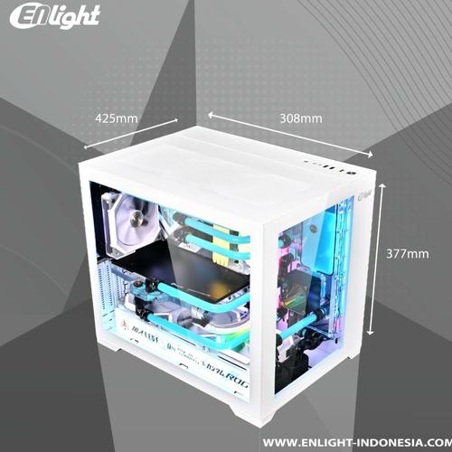 Jual case enlight Fpmax v3 casing pc rakitan - Putih - Kab. Bekasi ...