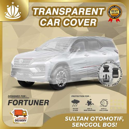 Jual Sarung Mobil Plastik TEBAL Body Cover Transparan Fortuner ...